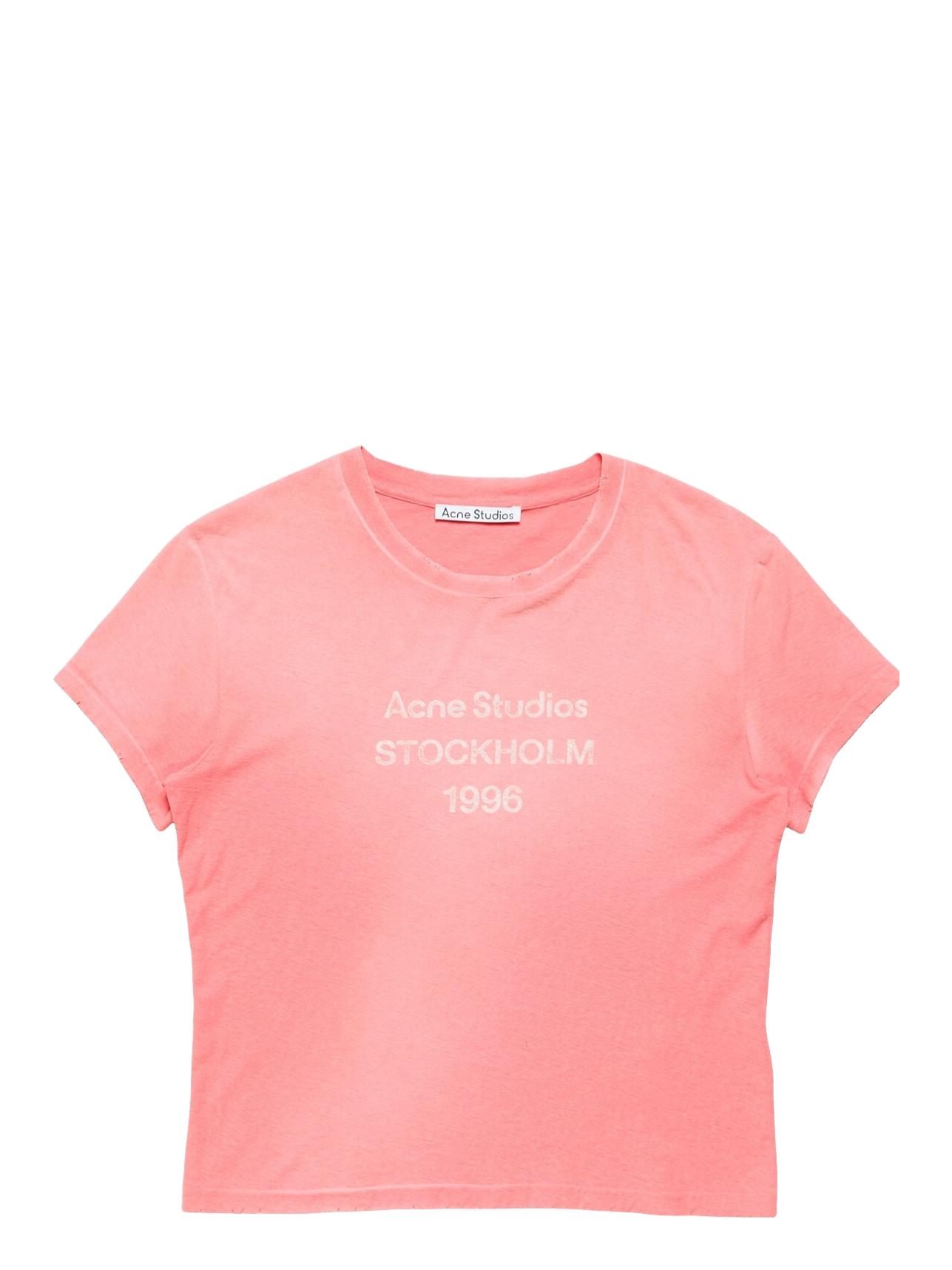 ACNE STUDIOS fitted logo T-shirt